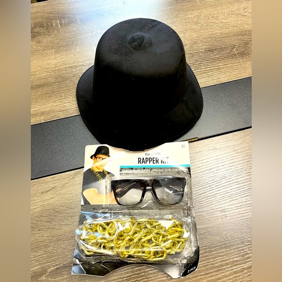 Accessories | 8s Old School Rapper Halloween Costume Props Hat Glasses ...